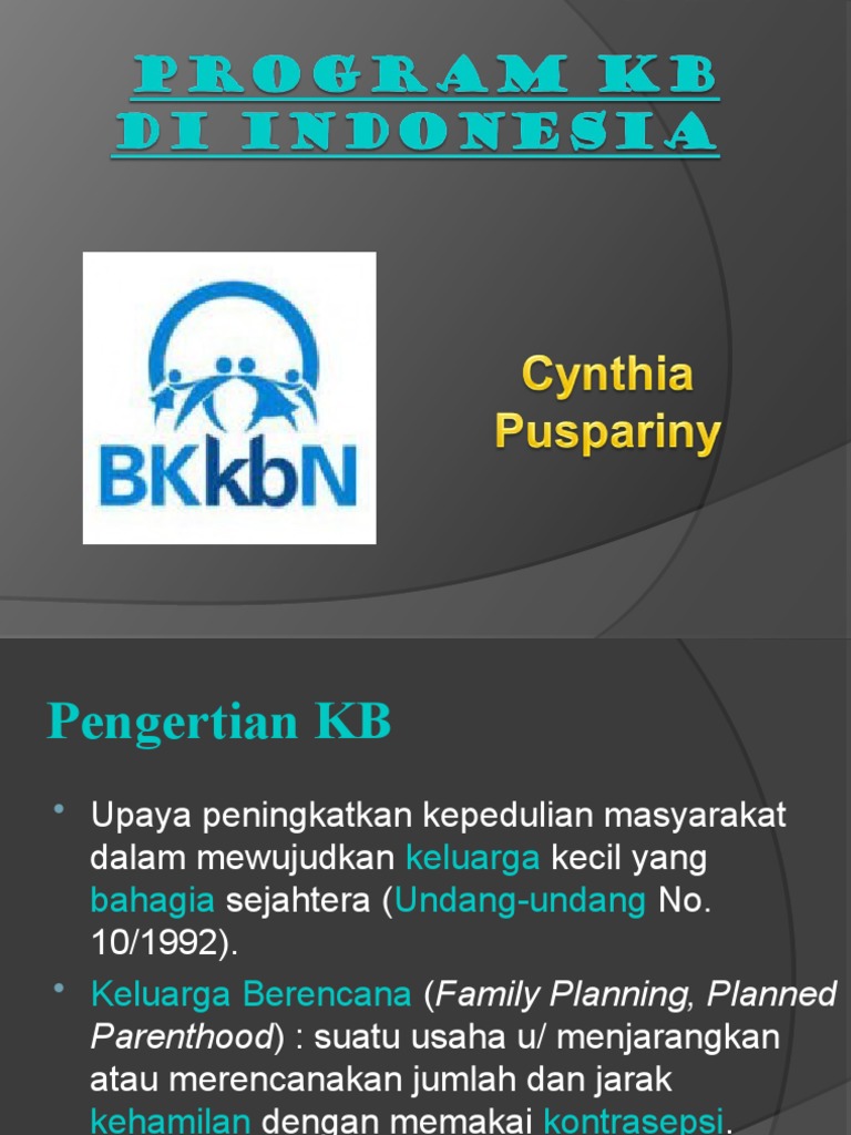 Program KB Di Indonesia | PDF