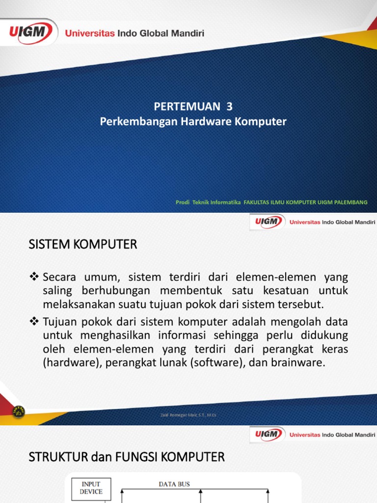 02 Perkembangan Hardware Komputer | PDF | Komputer