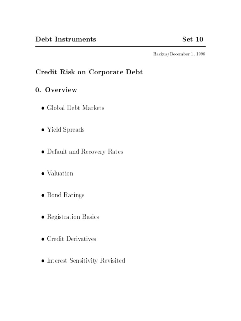 Interest-Rate Options | Download Free PDF | Corporate Bond | Bonds ...