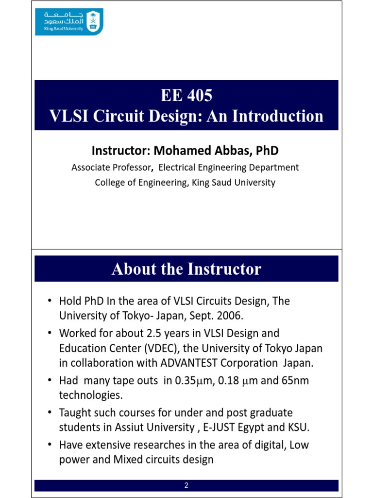 VLSI Circuit Design: An Introduction to SPICE Simulation | PDF ...