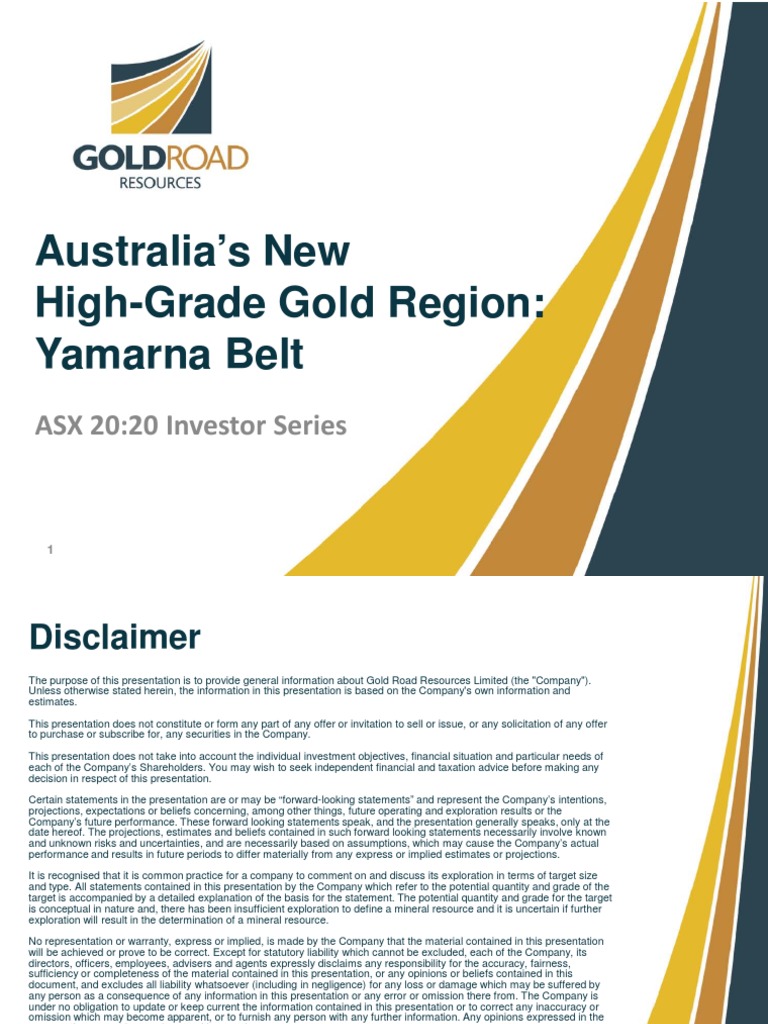 Gold Road Resources | PDF | Geology | Nature