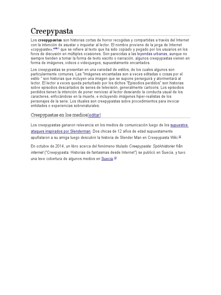 Creepypasta | PDF