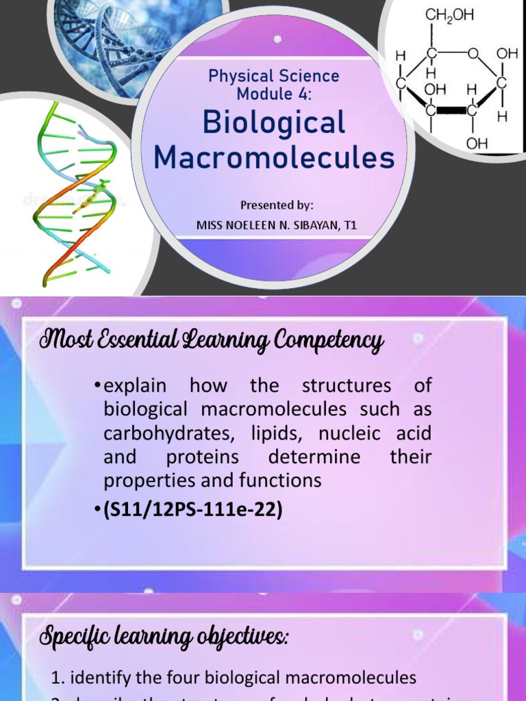 Biological-Macromolecules Module 4 | PDF | Nucleic Acids | Carbohydrates