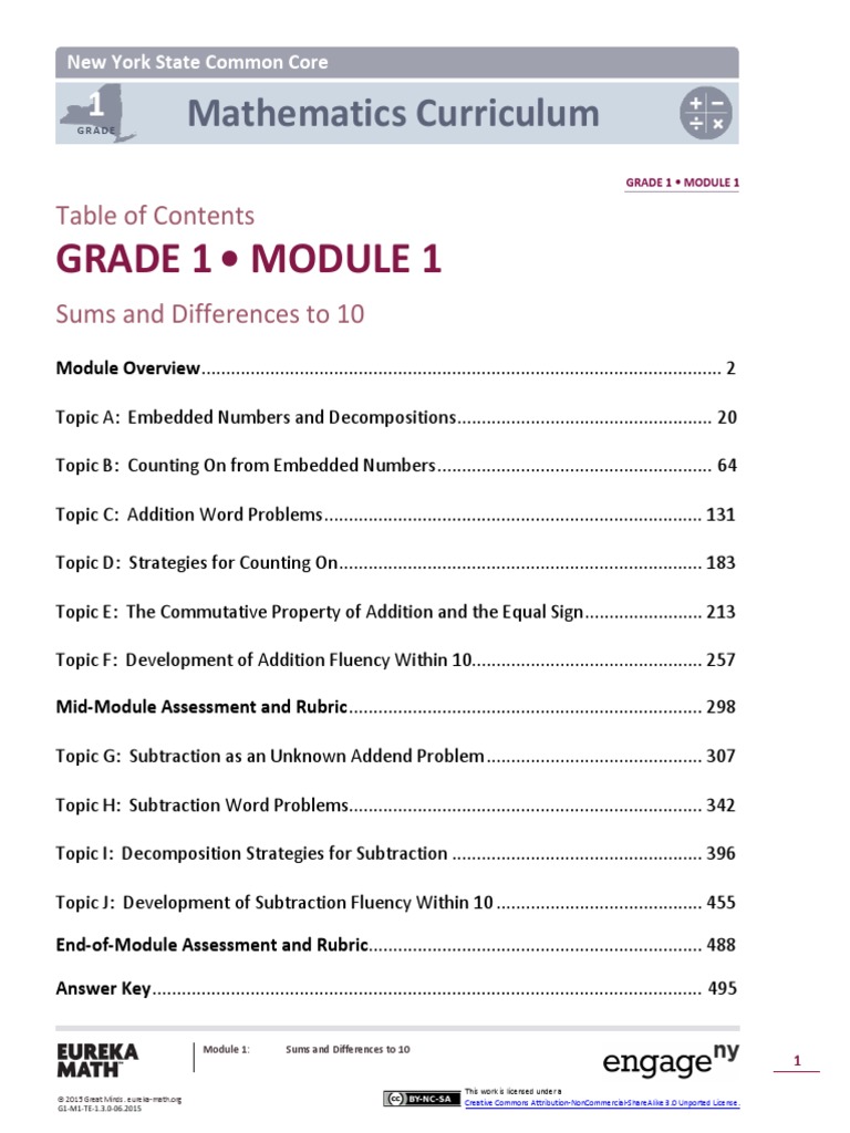 Math g1 m1 Full Module | Download Free PDF | Common Core State ...