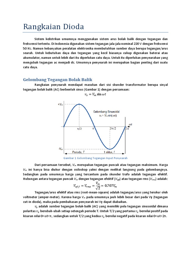 Rangkaian Dioda | PDF