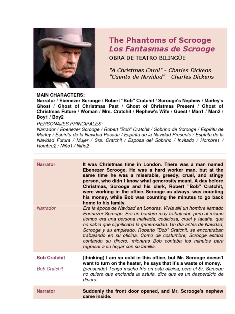 The Phantoms of Scrooge | PDF | A Christmas Carol Personajes | Ebenezer ...