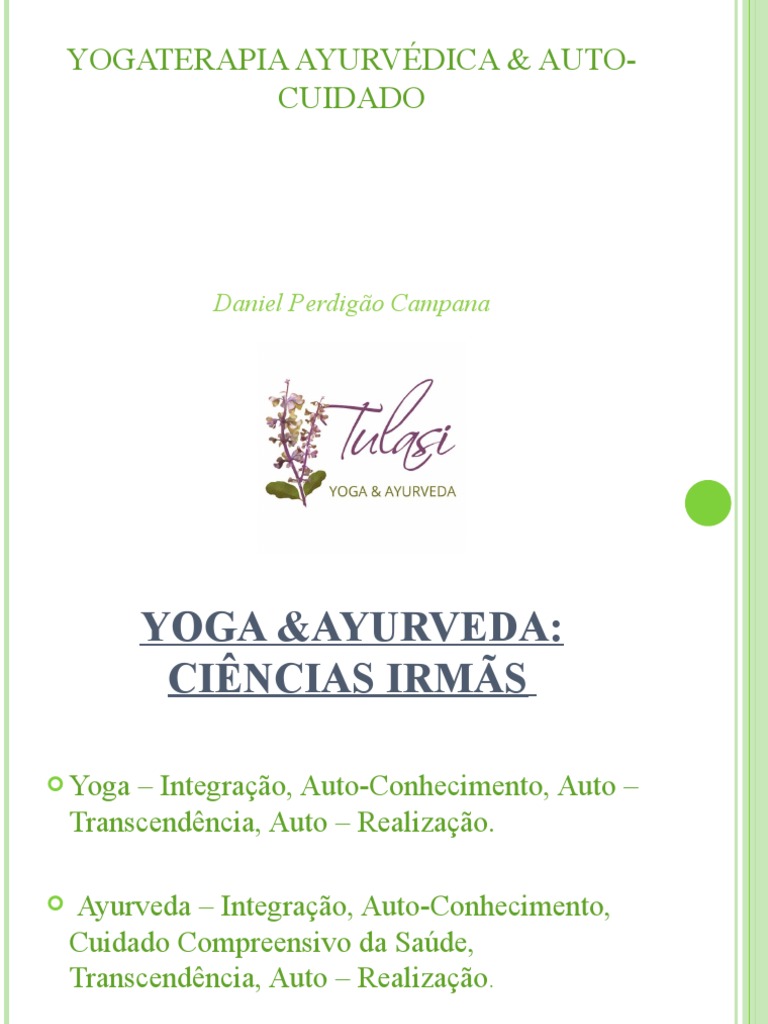 Yogaterapia Ayurvédica e Autocuidado | PDF | Asana | Corpo humano