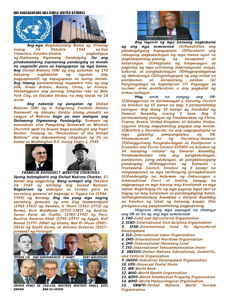UN Reviewer | PDF