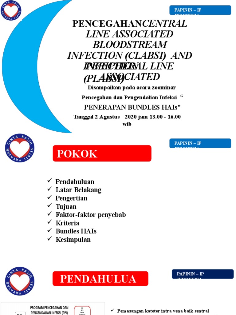 BUNDLES HAIs UNTUK MENCEGAH CLABSI DAN PLABSI | PDF