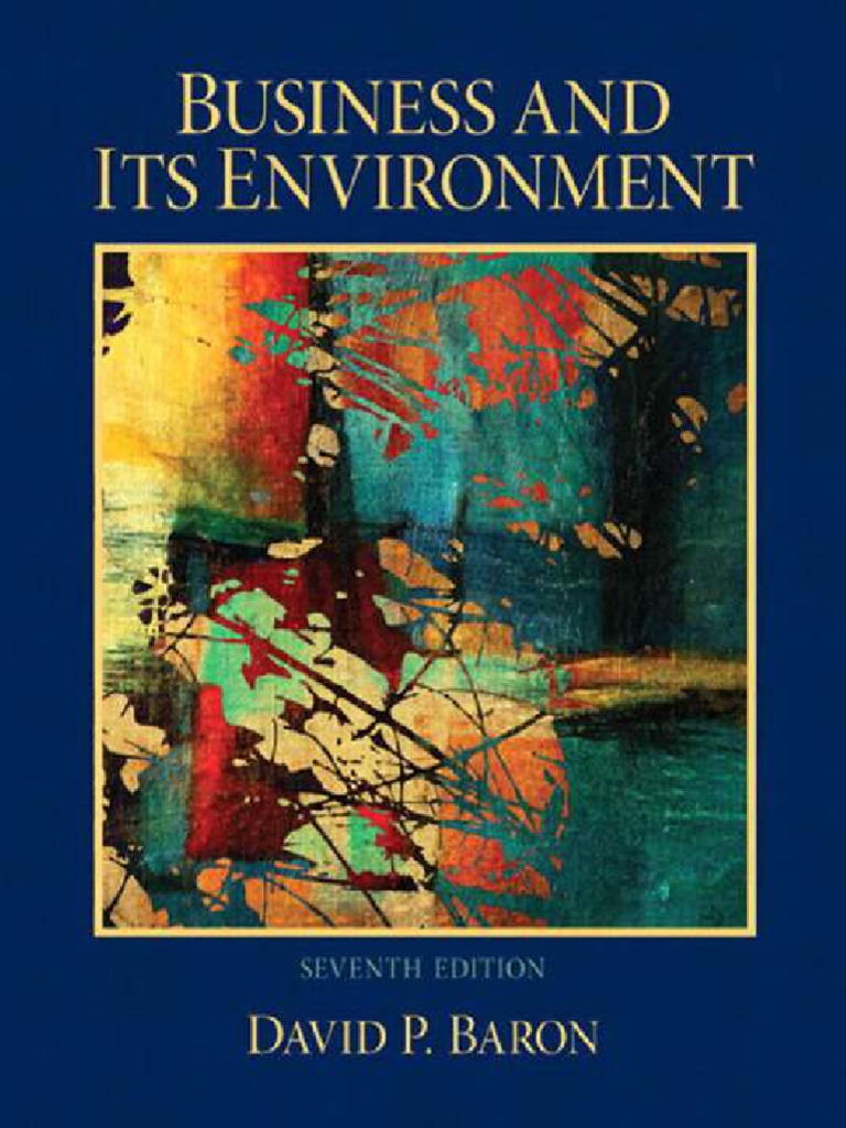 David P. Baron - Business and Its Environment-Pearson (2012 ...