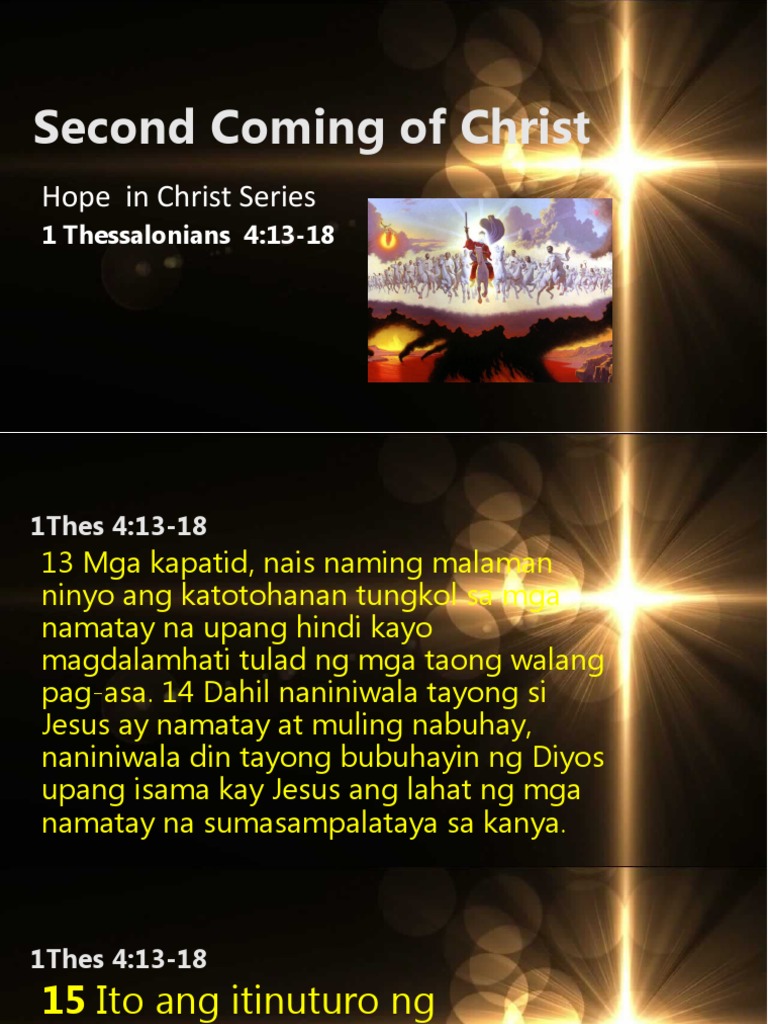 Second Coming Of Christ Hope In Christ Series Endtimes Pdf