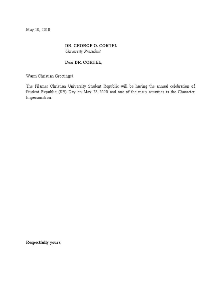 Dr. George O. Cortel: University President | PDF