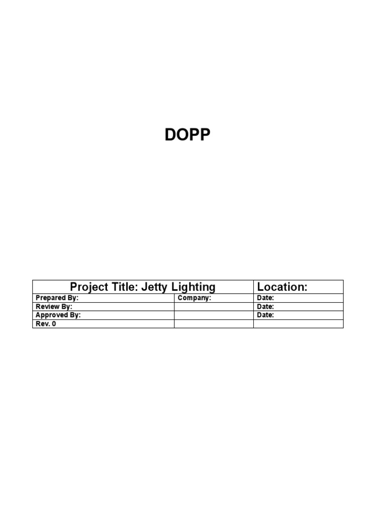 Drop Object Prevention Plan | PDF | Tools | Employment