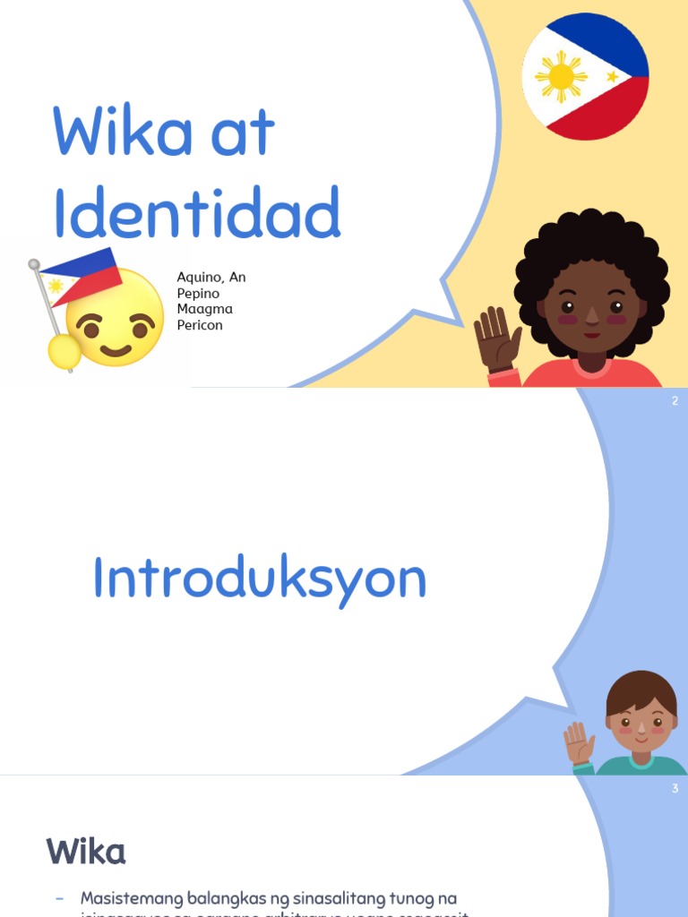 Filipino Presentation Wika at Identidad | PDF
