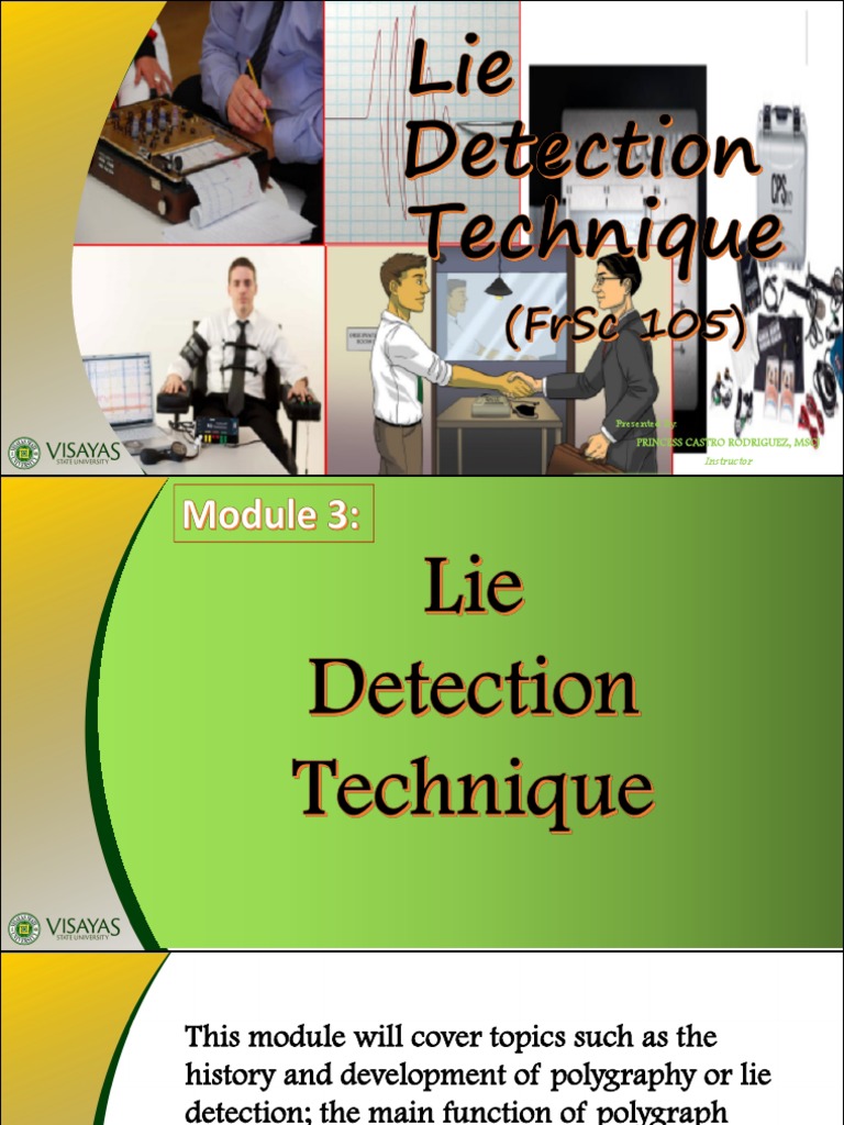 Module 3 Lesson 3.1 For Research | PDF | Polygraph