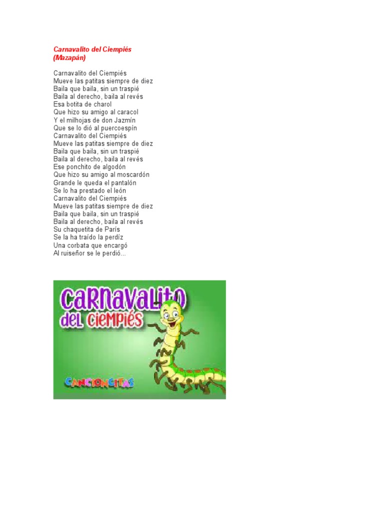 Carnavalito Del Ciempiés | PDF