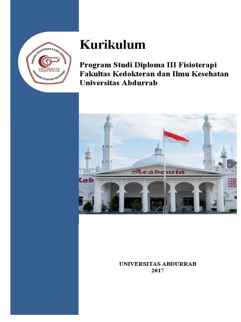Kurikulum. Program Studi Diploma III Fisioterapi Fakultas Kedokteran ...