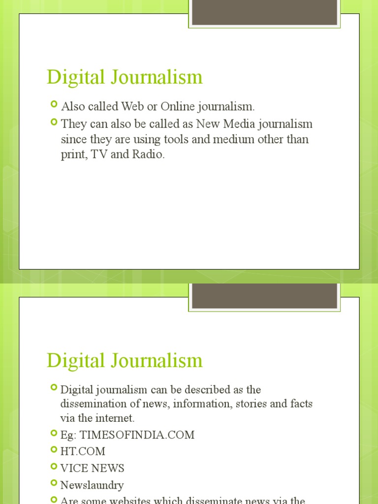 Digital Journalism | PDF | Journalism | News