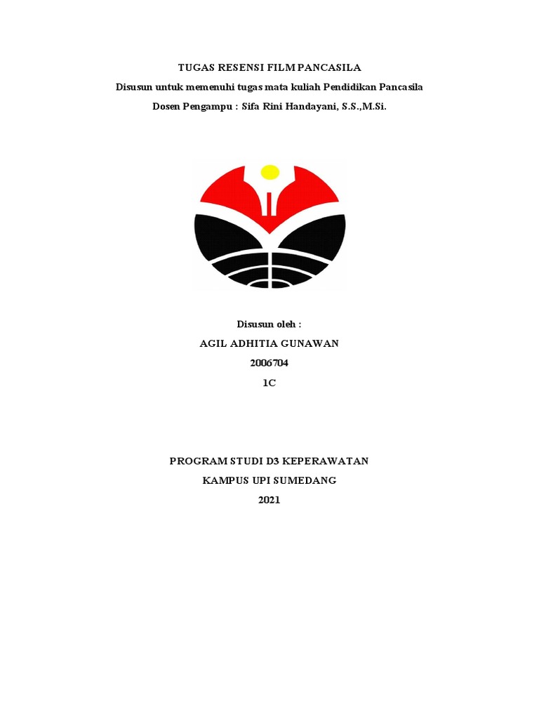 Agil Adhitia Gunawan - 2006704 - 1C - Tugas Review Film Lima Elang | PDF