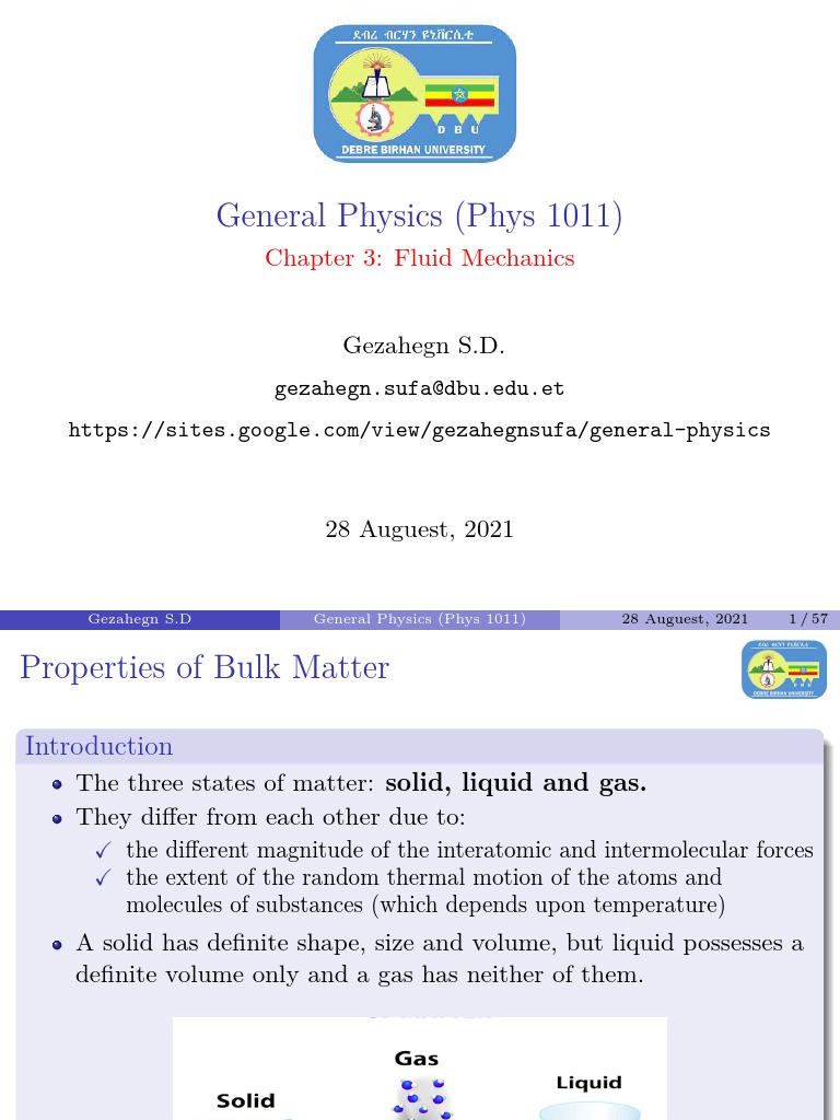 Chapter 3 Fluid Mechanics Pdf Buoyancy Young S Modulus