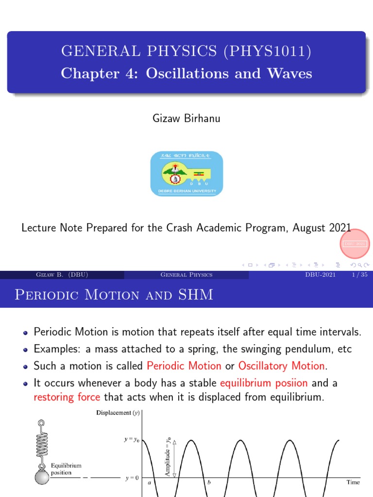 Chapter 4: Oscillations and Waves | PDF | Waves | Resonance