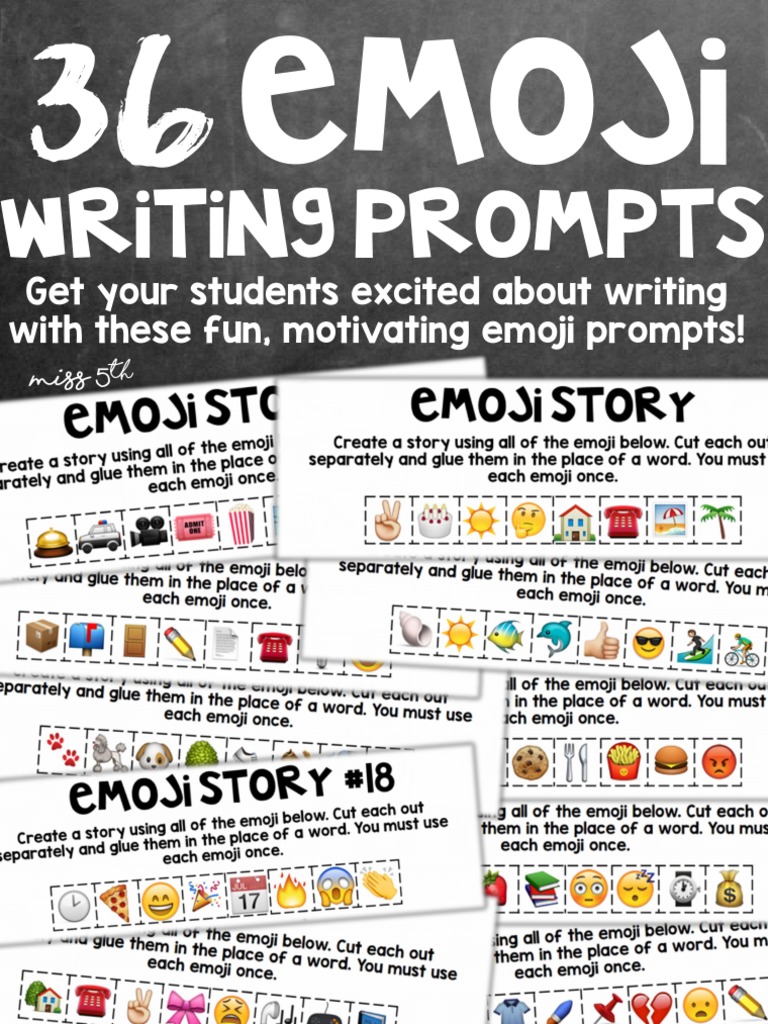 Emo Ji Writing Prompt Pack | PDF | Written Communication | Cognition