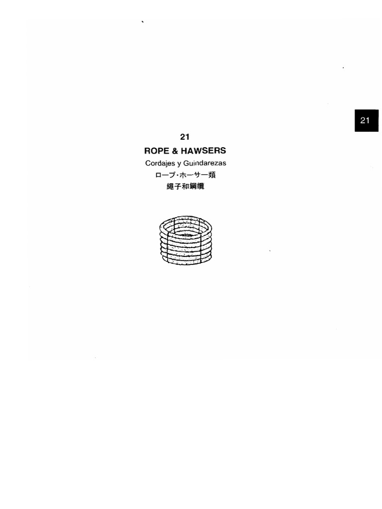21 - Rope & Hawsers | PDF