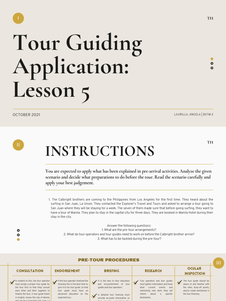 Application Lesson 5 | PDF | Guide Book