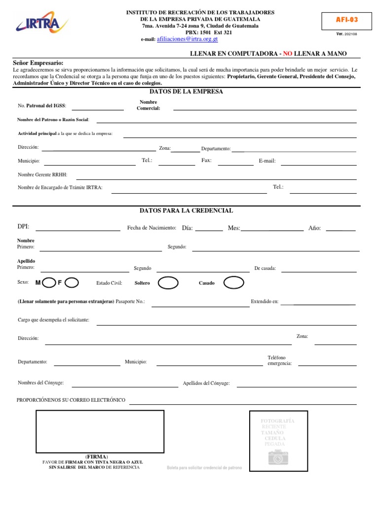 IRTRA Guatemala | PDF