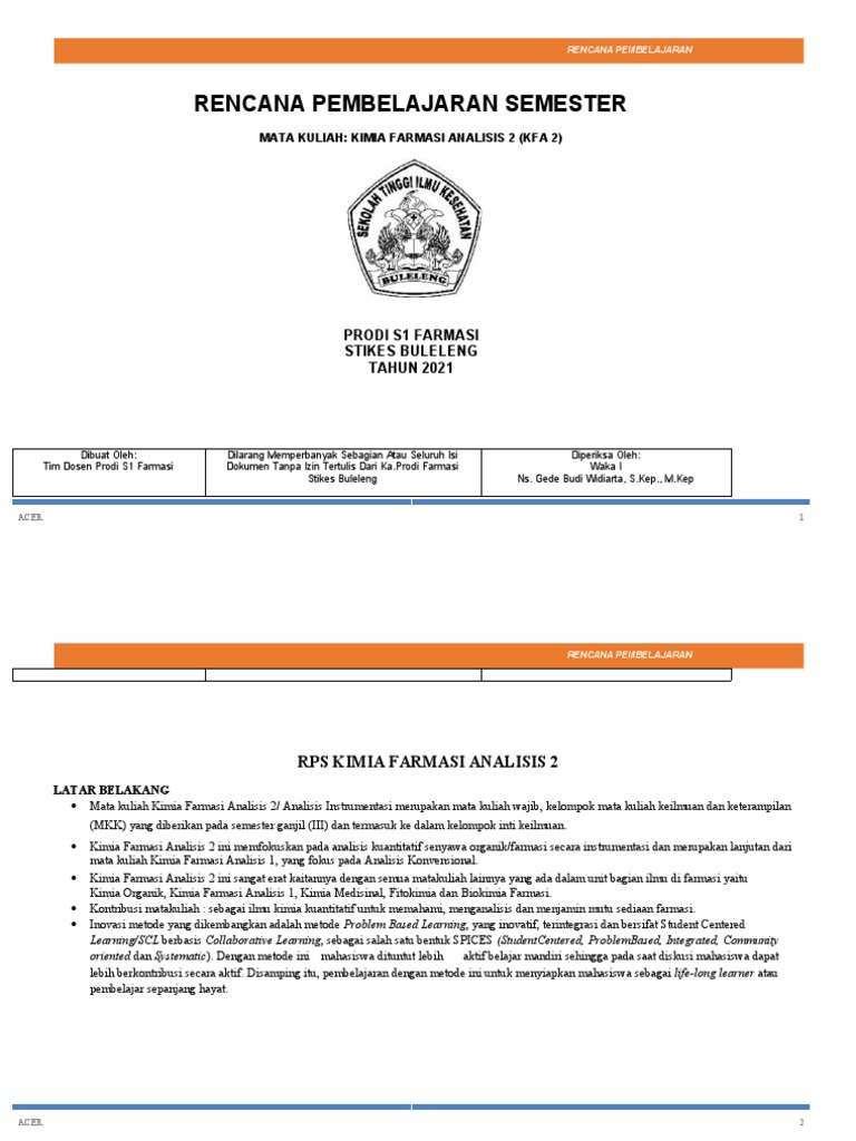 3 - Rps - KFA 2 - PSSF - Stibulxc | PDF