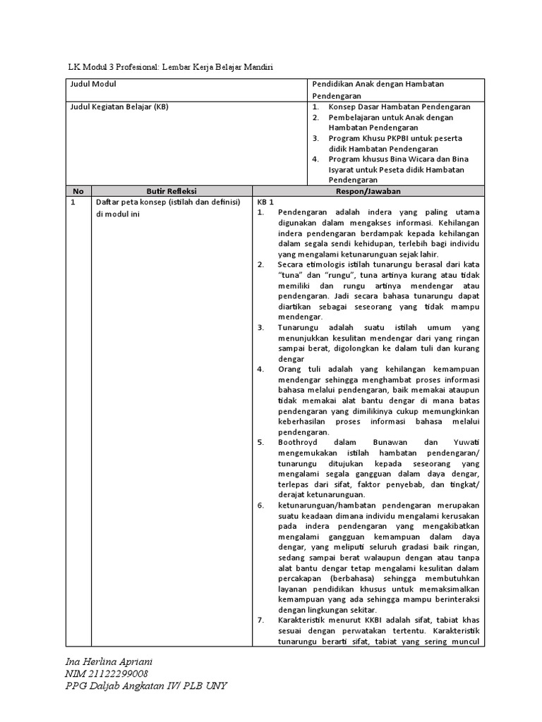 LK Modul 3 Profesional | PDF