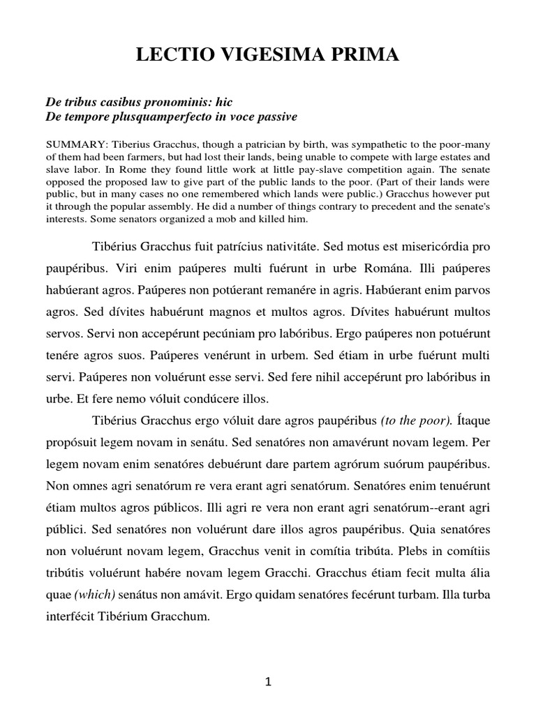 Lectio 21-24 | PDF | Ancient Rome | Ancient Peoples