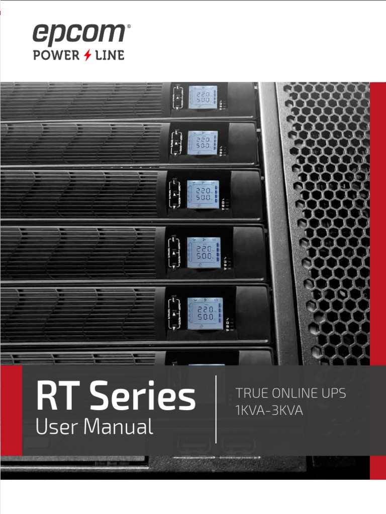 Epcom RT Series UPS User Manual | PDF | Power Supply | Mains Electricity