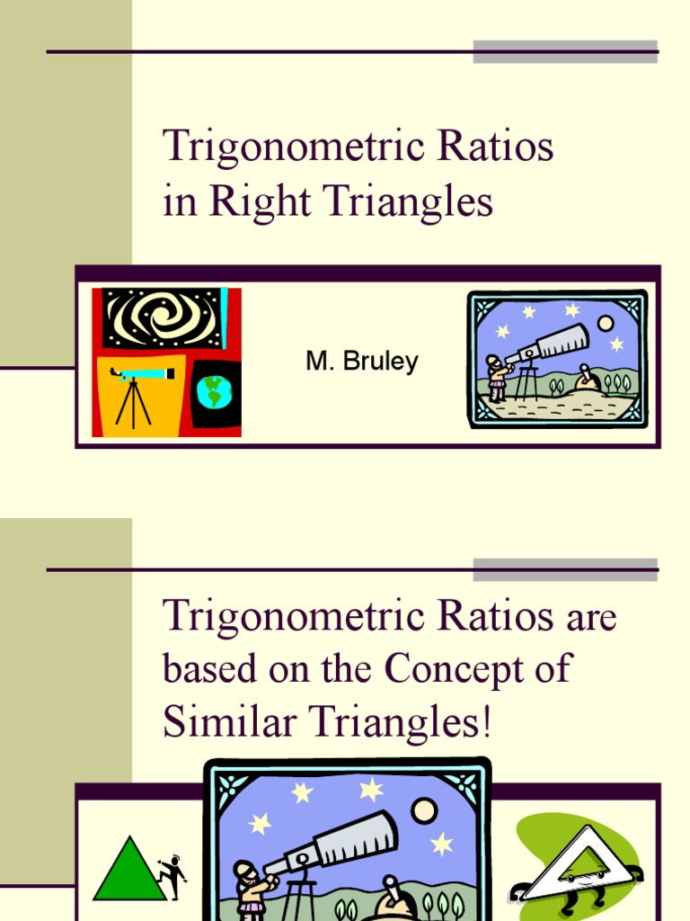 Trigonometric Ratios in Right Triangles | PDF | Trigonometric Functions ...