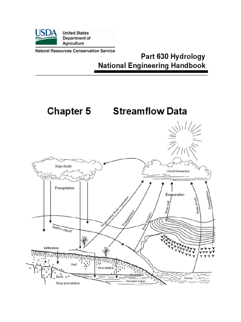Streamflow Data: Part 630 Hydrology National Engineering Handbook ...