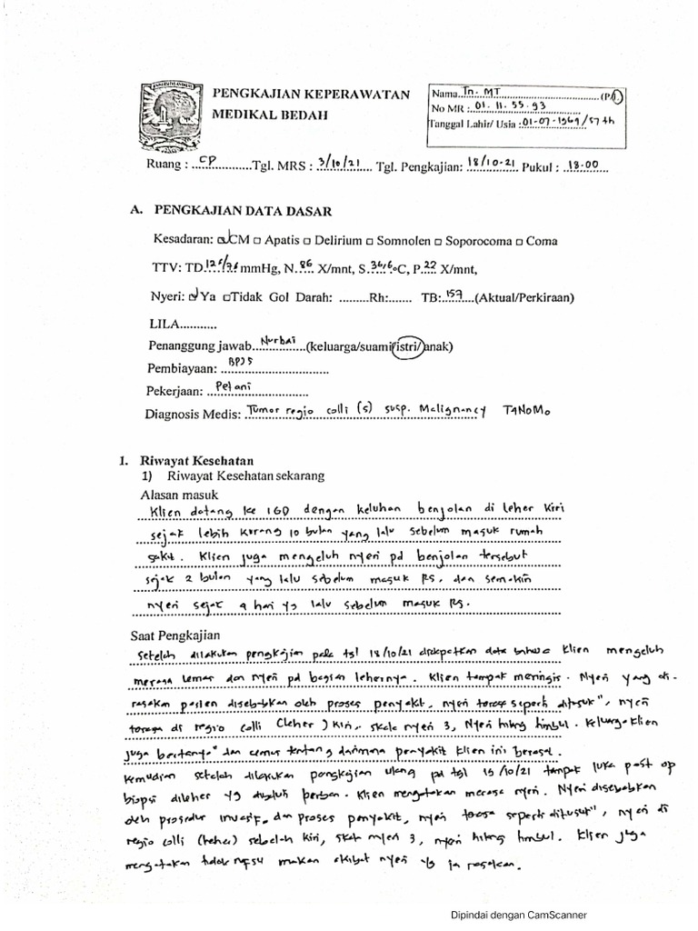 Askep Tumor Colli | PDF