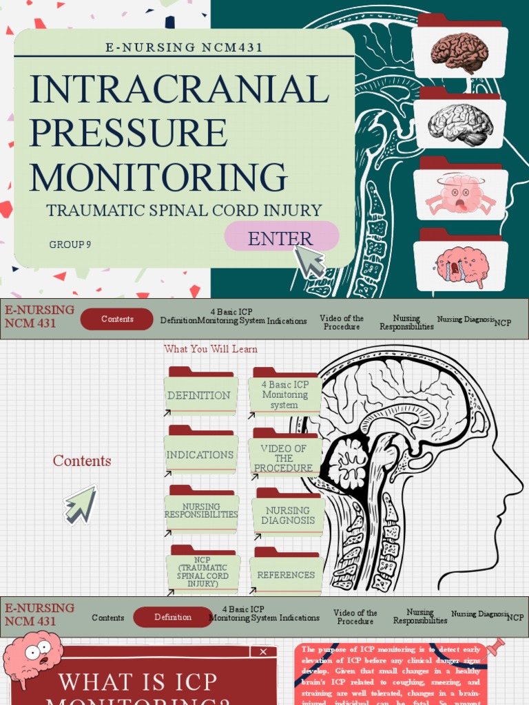 Intracranial Pressure Monitoring Guide | PDF | Respiratory System ...