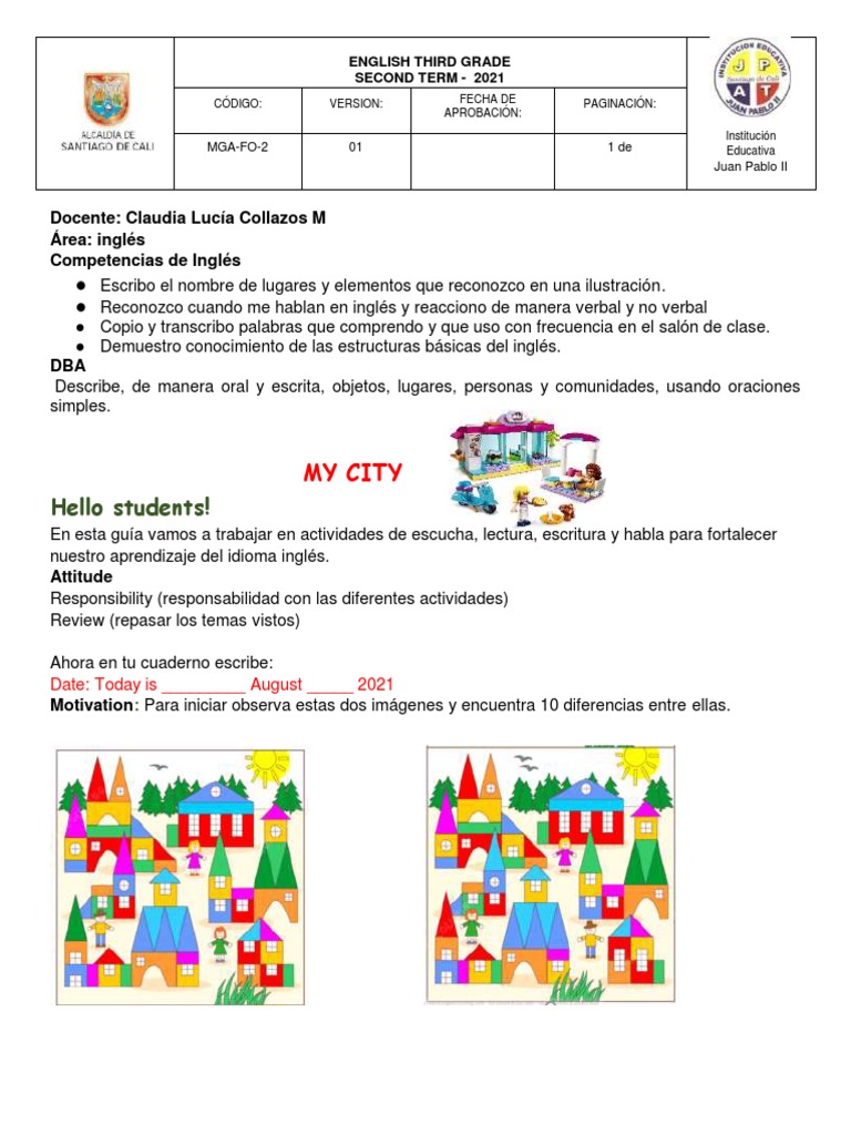My City | PDF | Idioma en Inglés | Comunicación