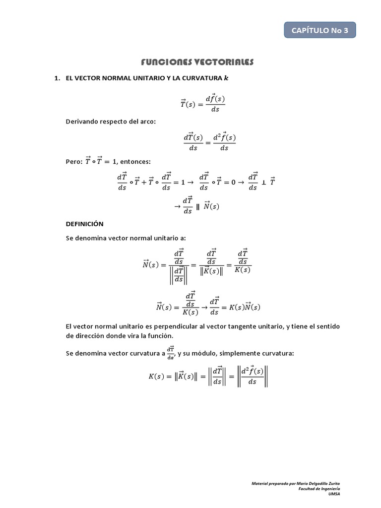 Funciones Vectoriales | PDF | Vector Euclidiano | Geometría analítica