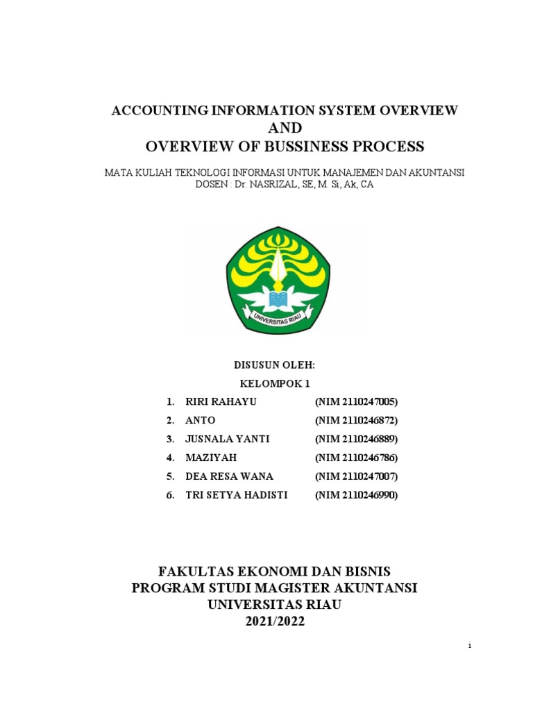 Kel 1 Chapter 1 Dan 2 | PDF