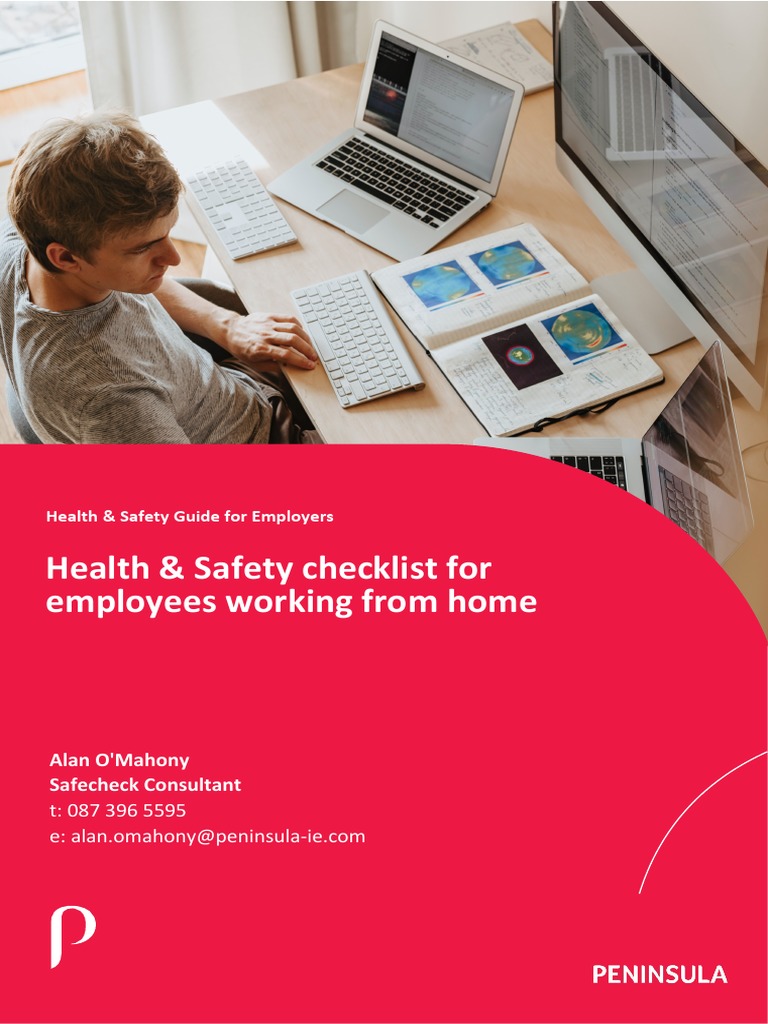 Health & Safety Checklist For Employees Working From Home: Alan O ...