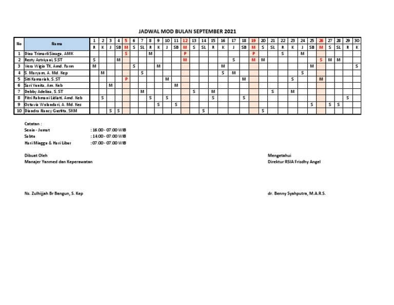 Jadwal Mod Juni | PDF
