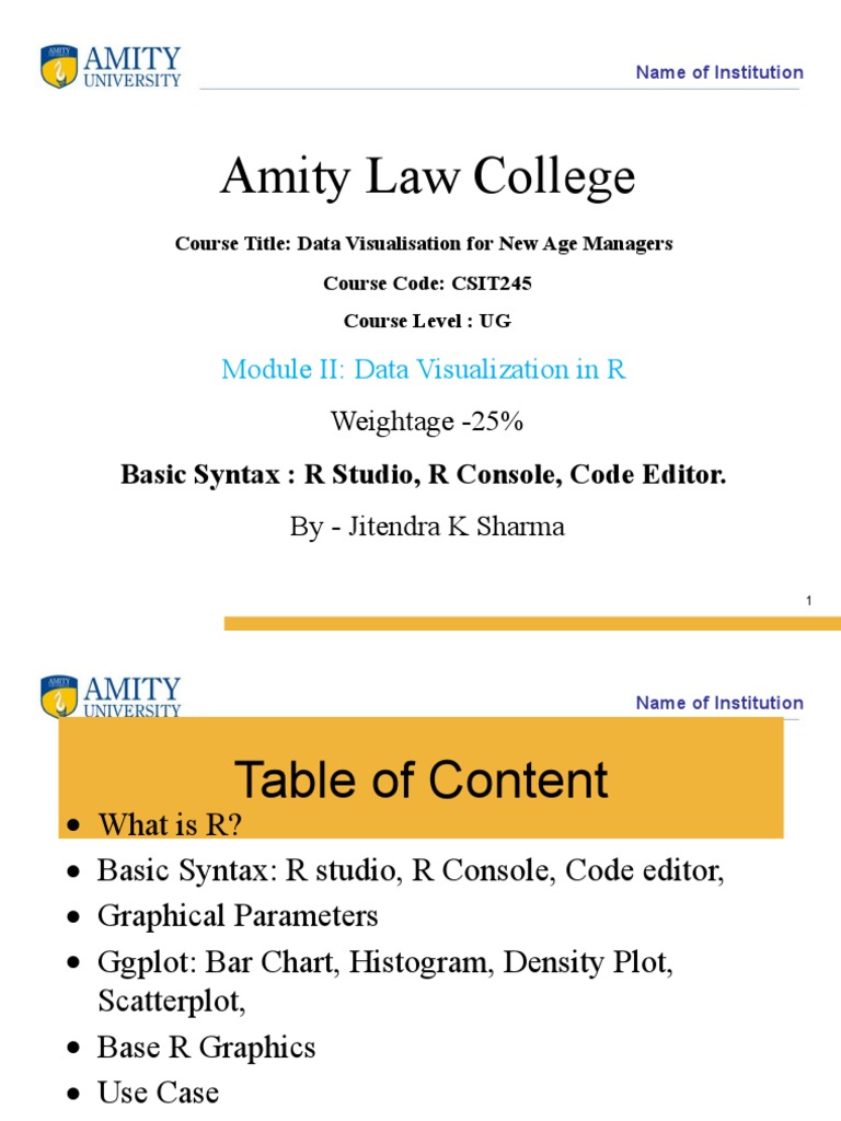Module II Data Visualization in R v2.7 | PDF | Scatter Plot | R ...