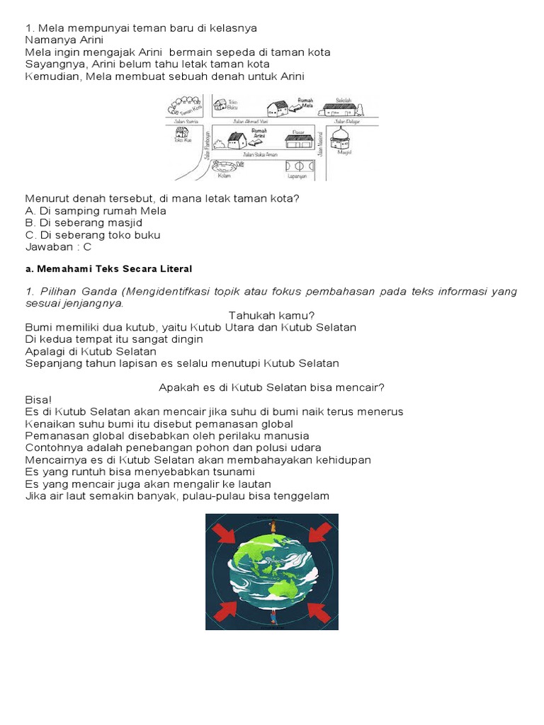 Contoh Soal AKM Literasi Teks Informasi Kelas 1 & 2 SD Beserta Jawaban ...