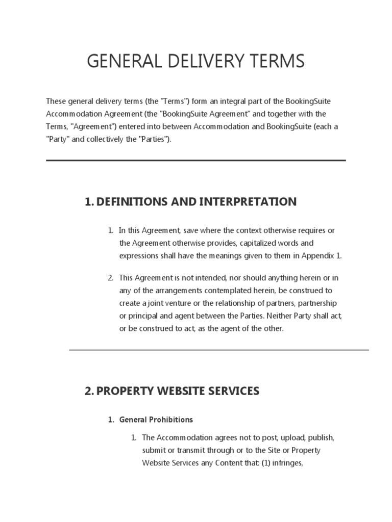 Delivery Terms | PDF | License | Email Spam