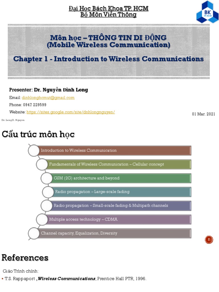 WC01-Introduction To Wireless Communications | PDF | Channel Access ...