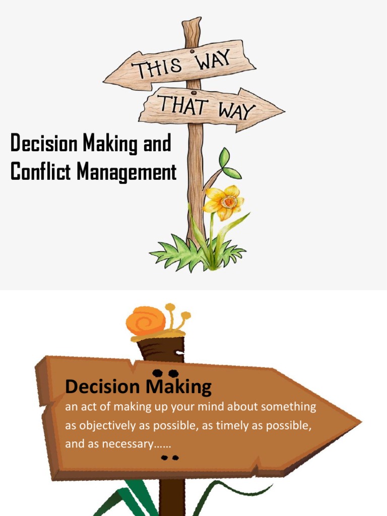 Effective Decision Making and Conflict Resolution: Key Models ...