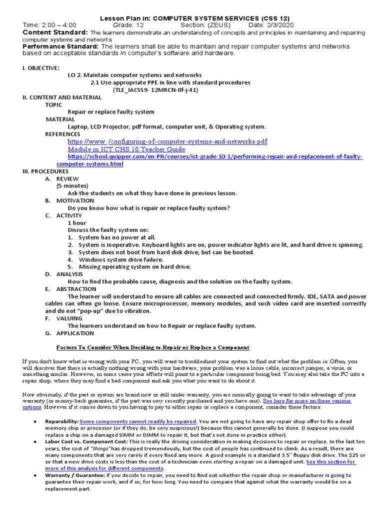 configuring-Of-Computer-Systems-And-Networks - PDF Module in ICT CHS 10 Teacher Guide | PDF ...