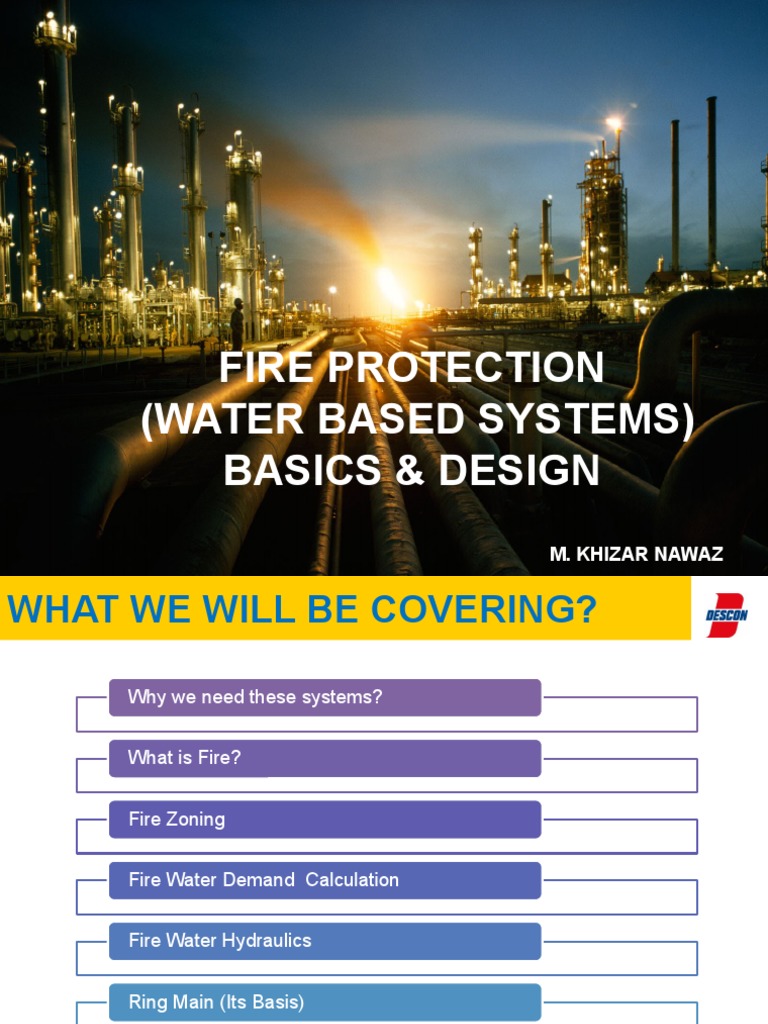 Fire Protection System (Water Based System) Basis & Design | PDF ...
