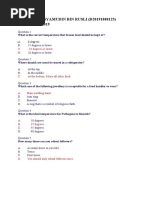 Food Hygiene Quiz Questions and Answers | PDF | Foods | Hygiene